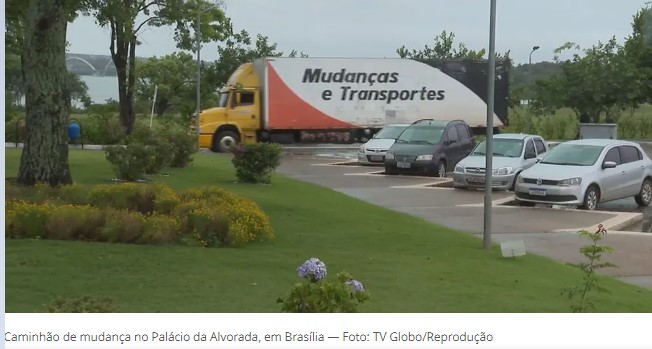 Mais Um Caminhão De Mudança é Visto No Palácio Da Alvorada Em Brasília